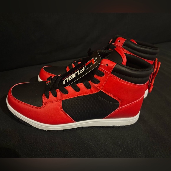 FUBU | Shoes | Fubu Black And Red Hightop Sneakers | Poshmark
